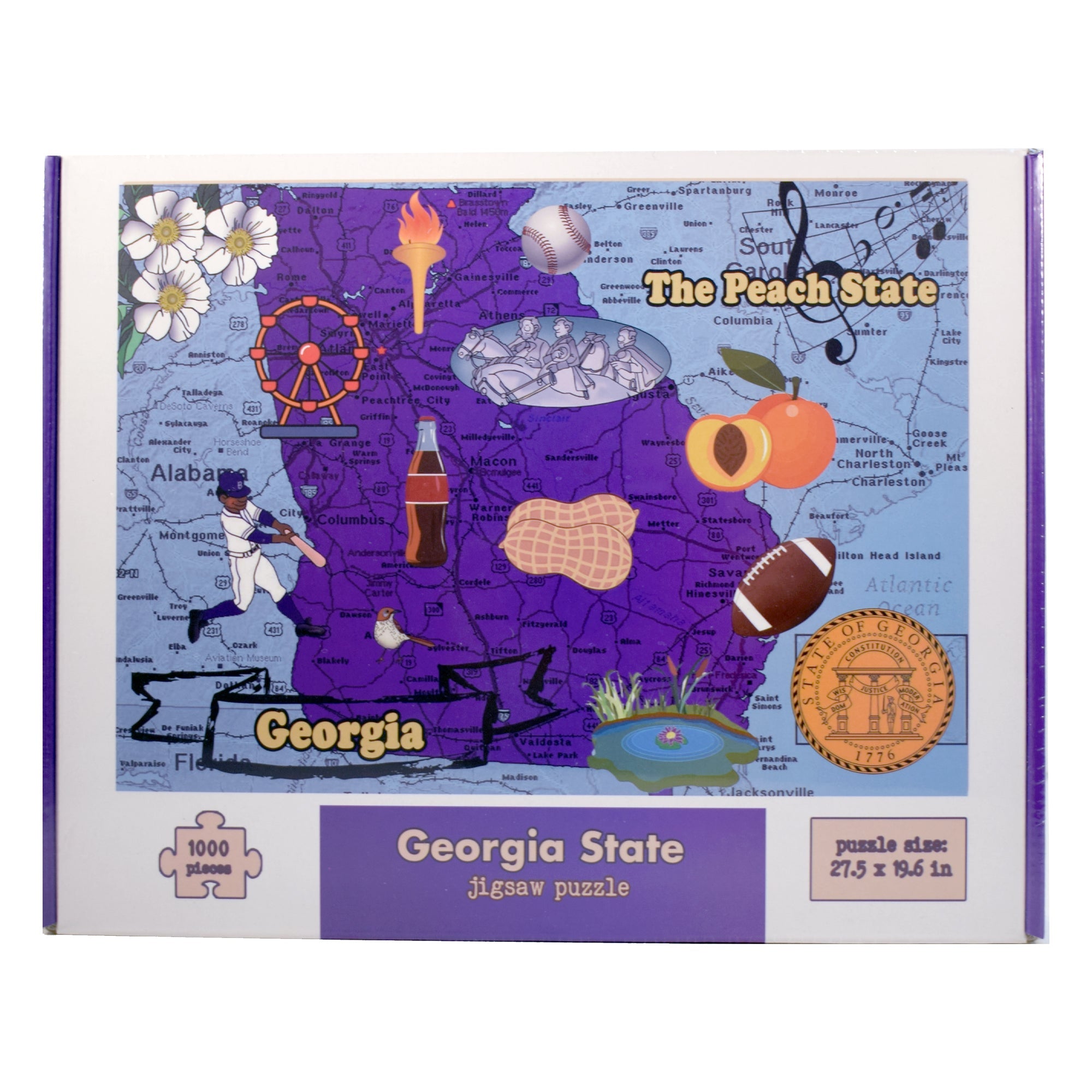 Georgia the Peach State 1000 Piece Jigsaw Puzzle | Layne Wilson