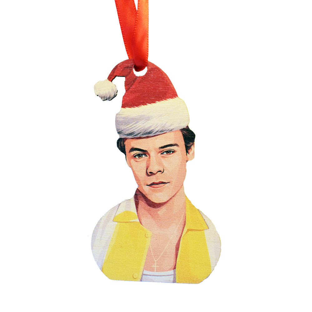 Harry Styles Christmas Wooden Ornament | Layne Wilson