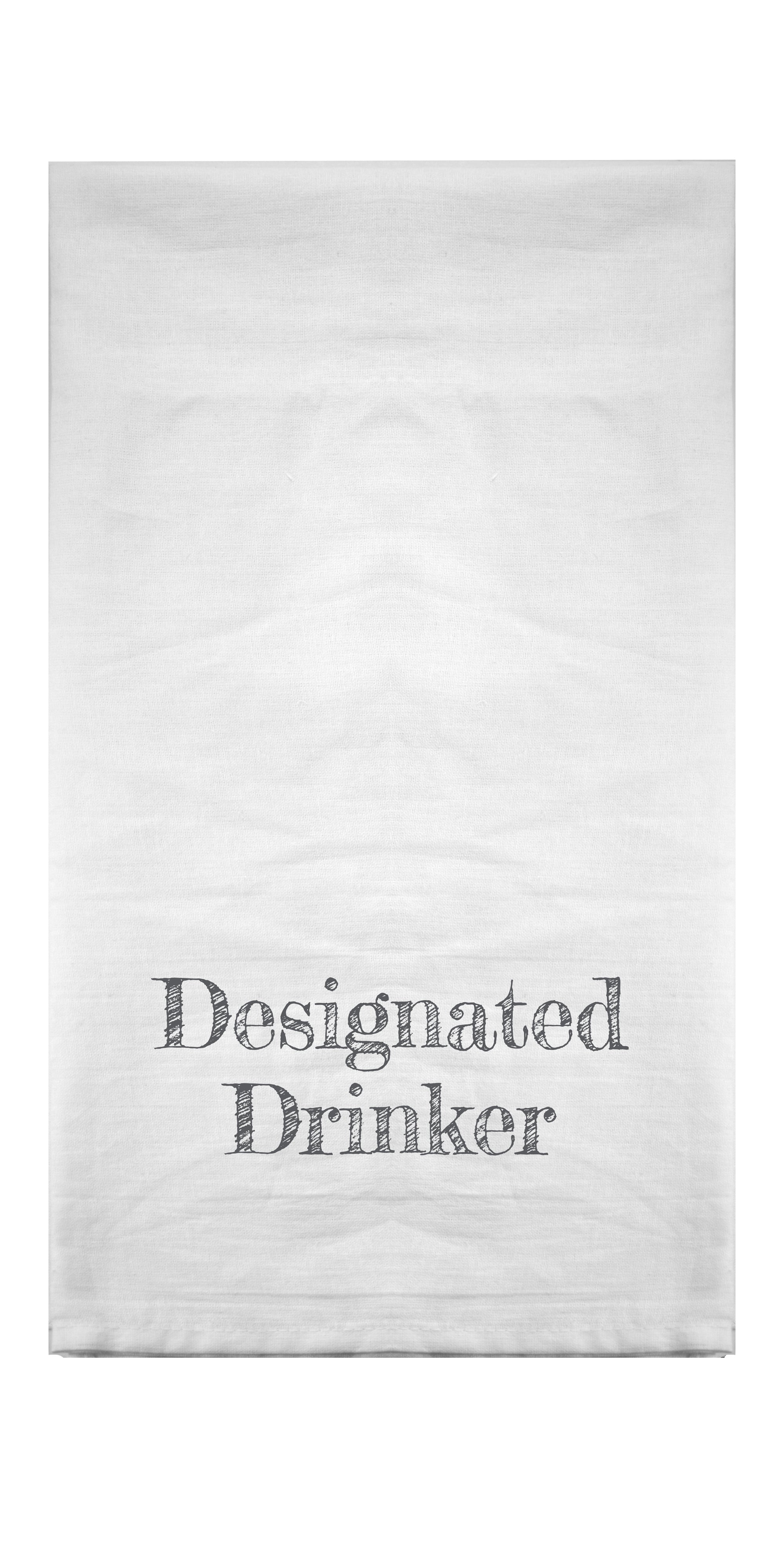 Designated Drinker Flour Sack Towel | Layne Wilson