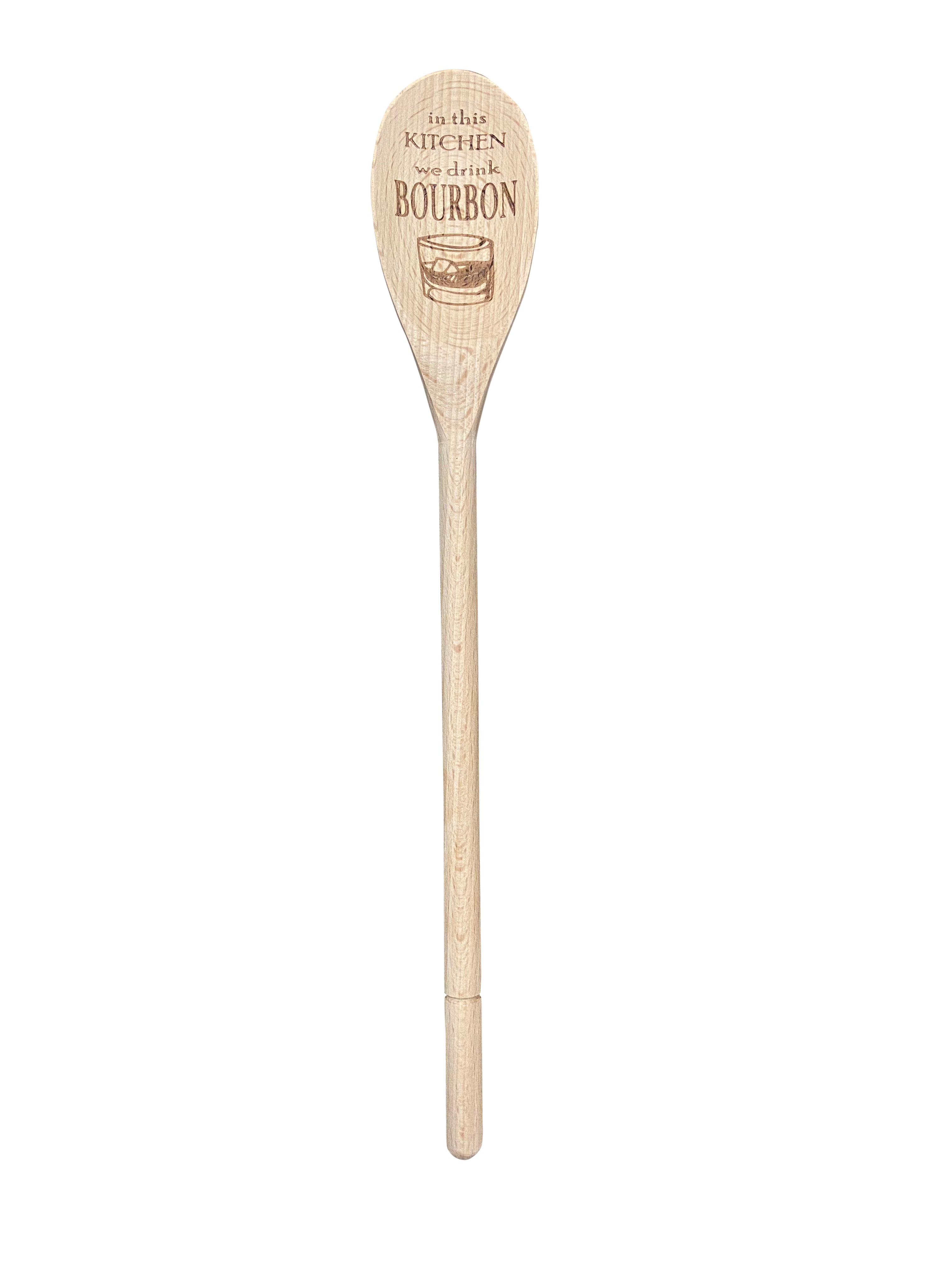 In This Kitchen We Drink Bourbon Wooden Spoon | Layne Wilson
